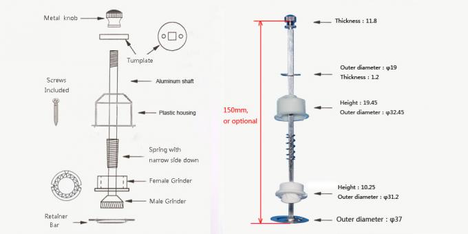 Alumina Ceramic Salt Mill Grinder Mechanism For Pepper