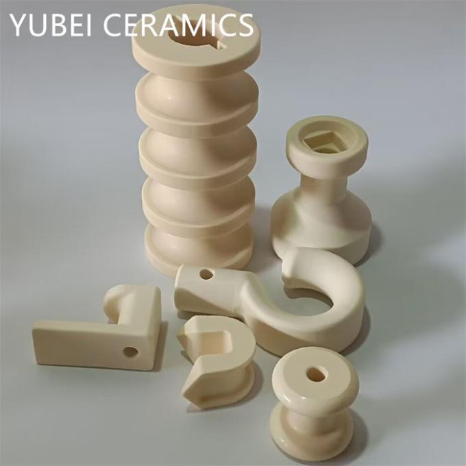 Threaded Alumina Ceramic Tubes Rods 2400MPa Aluminum Oxide Ceramic Sleeve